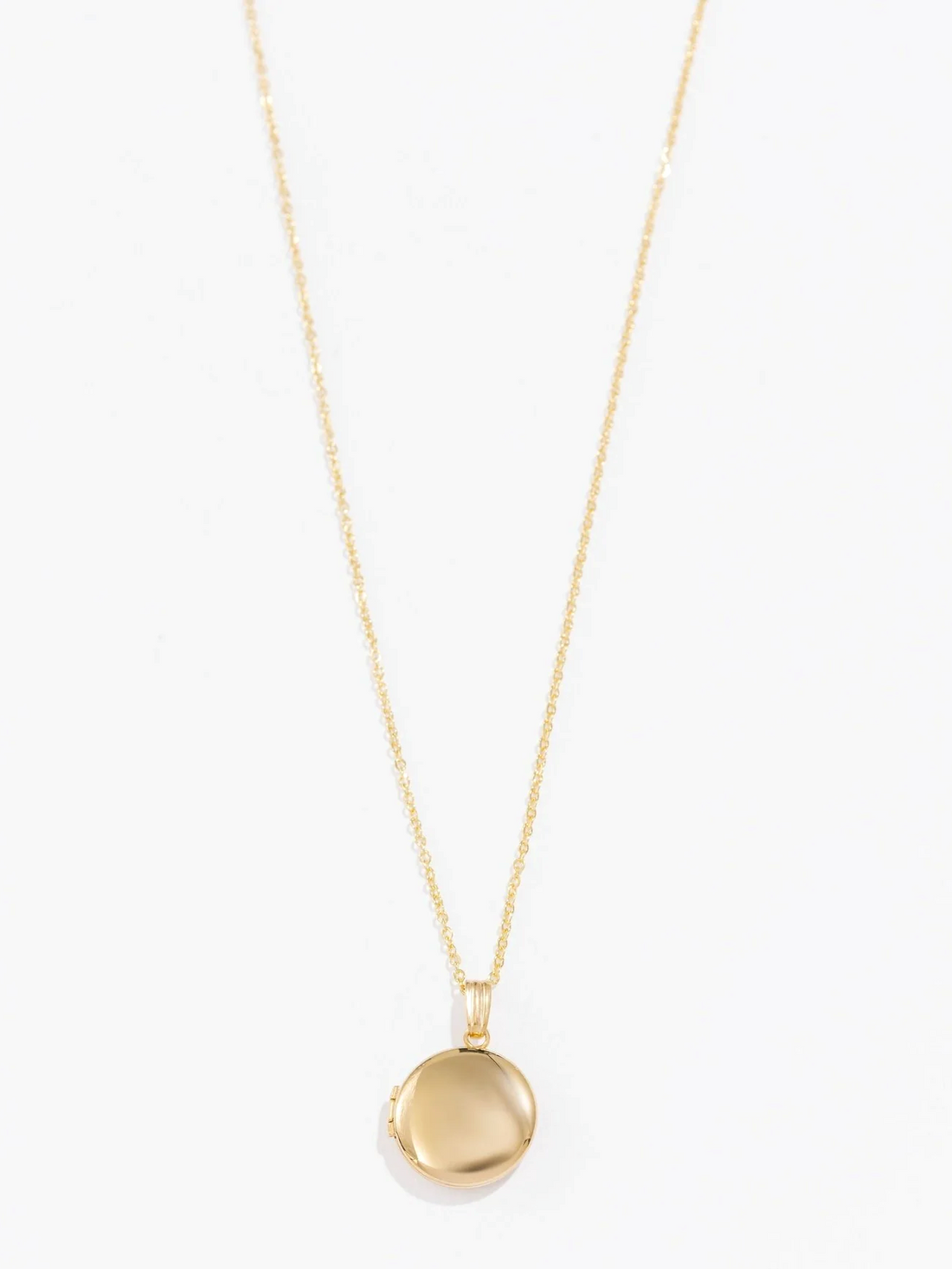 Coin locket necklace | 14k gold filled | 16, 18, 20 in rounded cable ...
