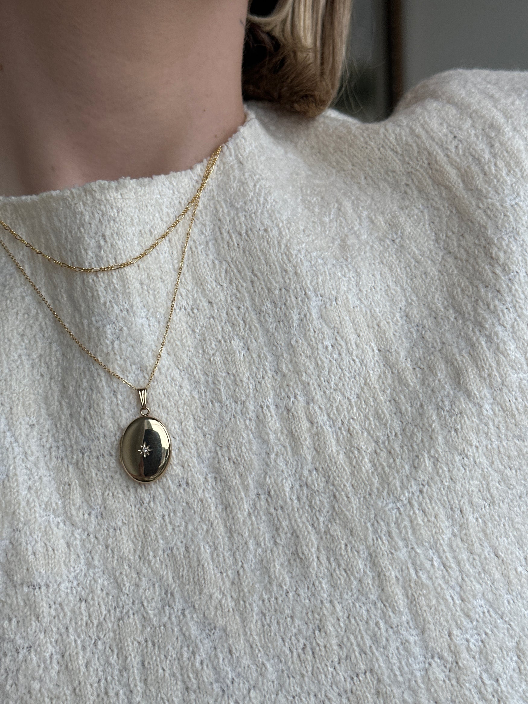 North star locket necklace | 14k gold filled or sterling silver ...
