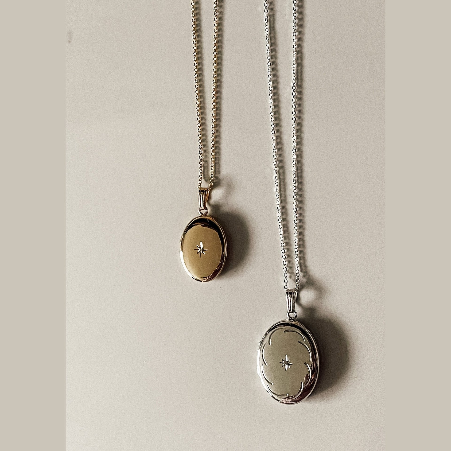 North star locket necklace | 14k gold filled or sterling silver ...