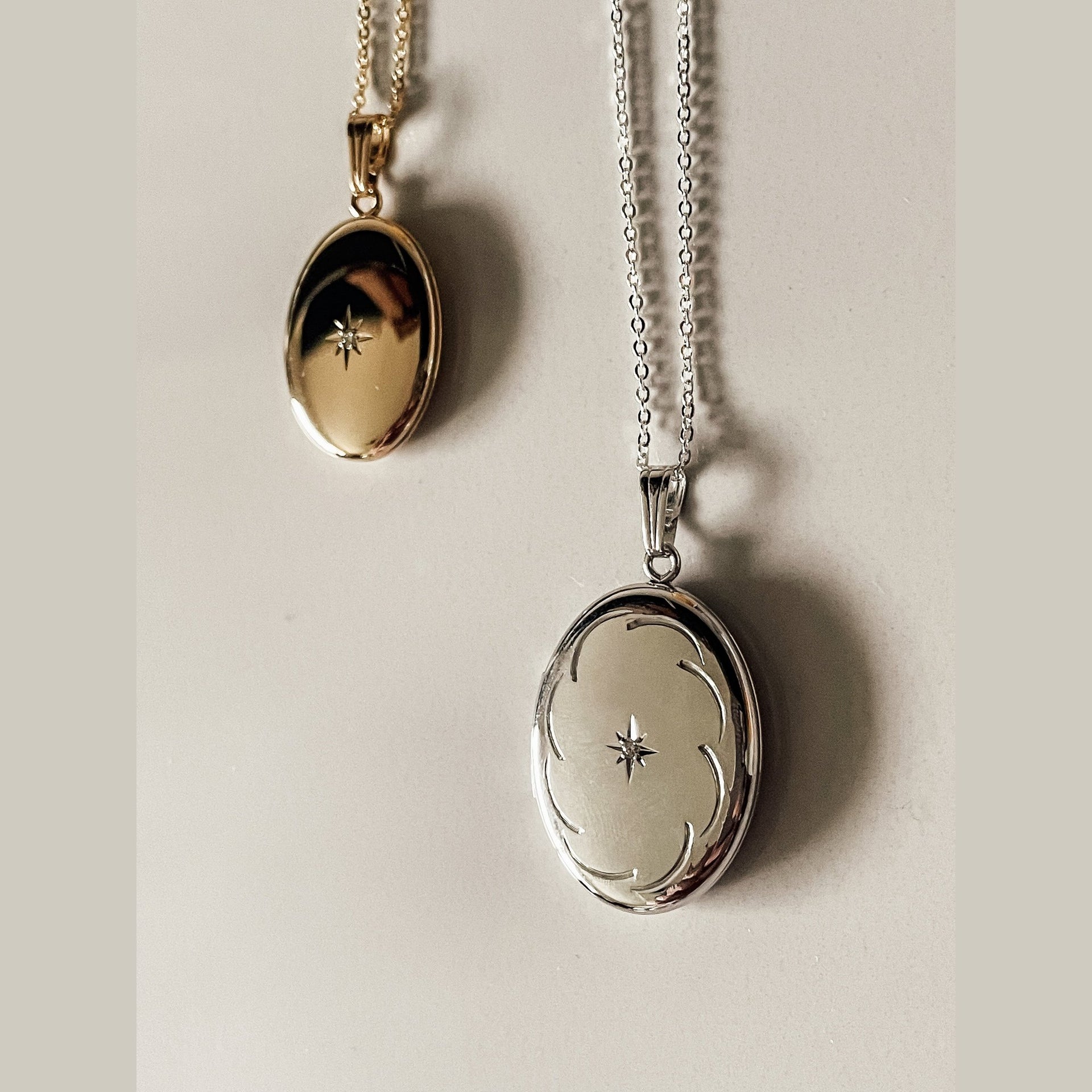 North star locket necklace | 14k gold filled or sterling silver ...